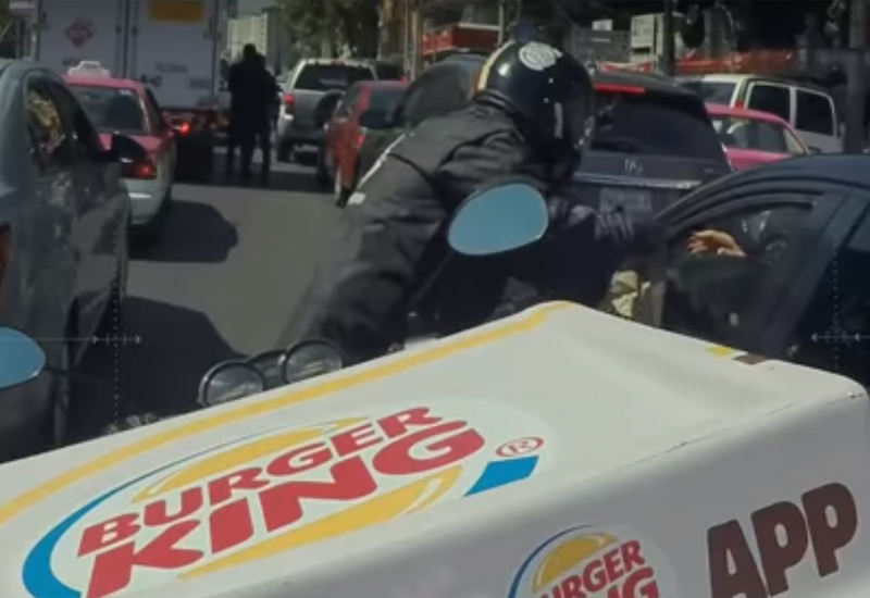 Fast food giant tests scheme to deliver burgers to drivers stuck in traffic