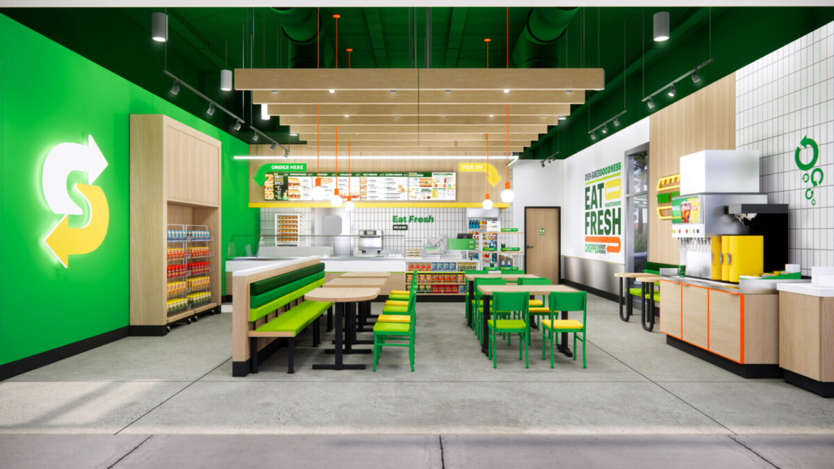Subway unveils new global restaurant design